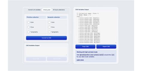 Plugin Playground Figma Variables To Css Figma