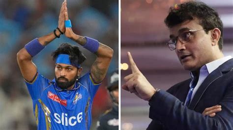 Fans Shouldnt Boo Hardik Pandya Sourav Gangulys Plea To Mi Fans