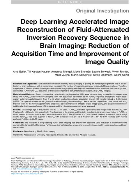 Pdf Deep Learning Accelerated Image Reconstruction Of Fluid