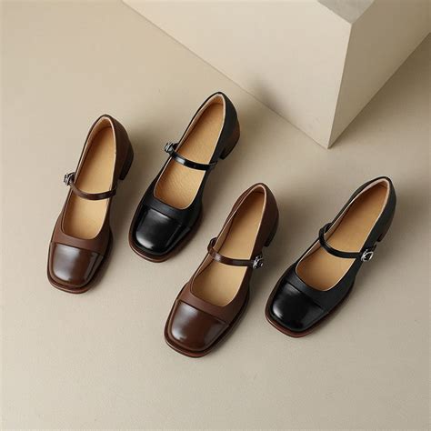 Chiko Bobbi Lee Square Toe Block Heels Mary Jane Shoes