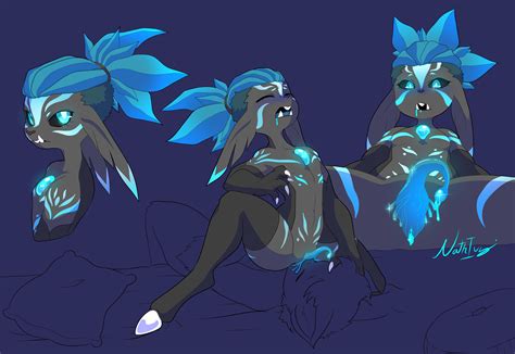 Rule 34 Ambiguous Gender Andromorph Anthro Blue Eyes Blue Leaves