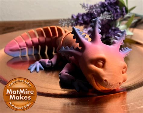 Articulated Axolotl Toy Axolotl Fidget Toy Axolotl T Etsy