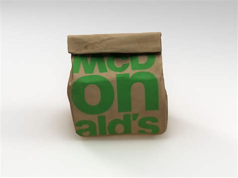 Mcdonalds Packaging 3d Model Cgtrader