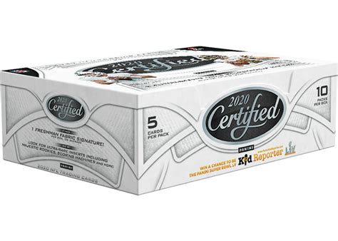2020 Panini Certified Football Hobby Box 2020