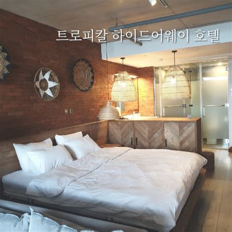 [제주] 트로피칼 하이드어웨이 호텔 후기 [노마드 스탠다드 킹룸] 네이버 블로그