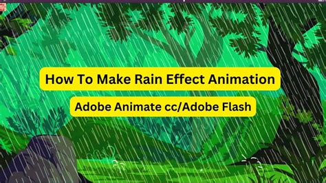 how to make rain effect animation adobe animate cc youtube