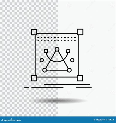D Edit Editing Object Resize Line Icon On Transparent Background Black Icon Vector
