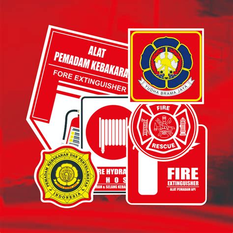 Jual Stiker Pemadam Kebakaran Stiker Peringatan Tanda Pemadam