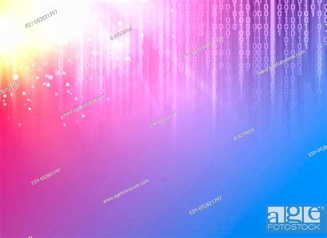 Scince Illustration Of Bigdata Array Information Streams Of Cybercode