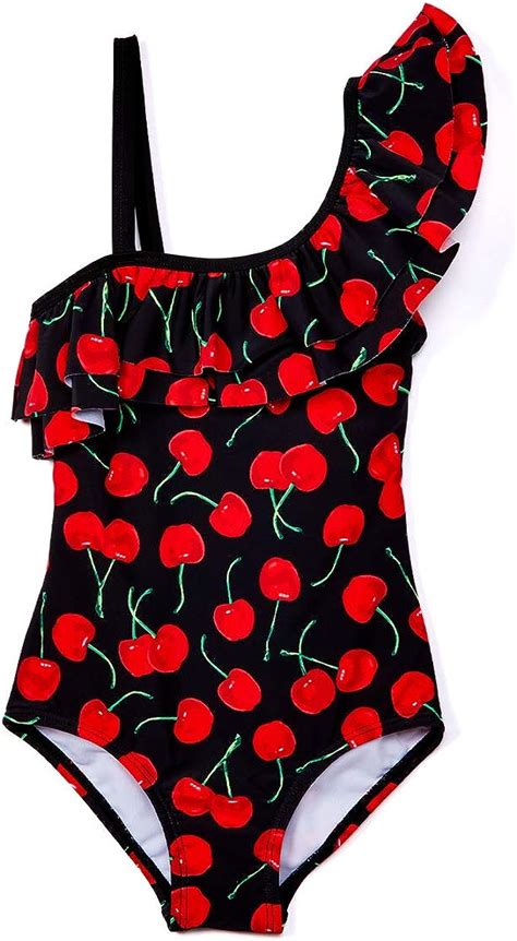 Kanu Surf Girls Morgan Floral Ruffle 1 Shoulder 1 Piece
