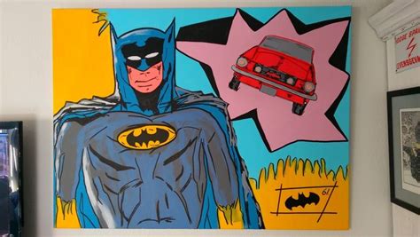 Batmans New Batmobile Pop Art Art Batmobile