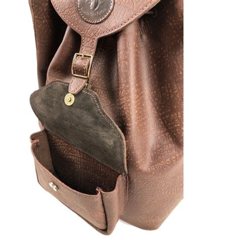 Cape Buffalo Hide Leather Day Trip Backpack BuffDayBackpack Old