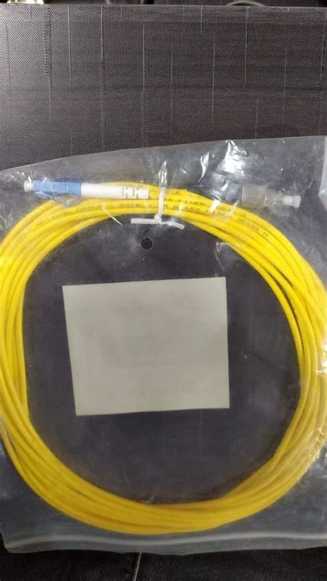 Syrotech 3 Meter 2 Core Sc Fiber Optic Patch Cord Pvc Yellow At ₹ 45