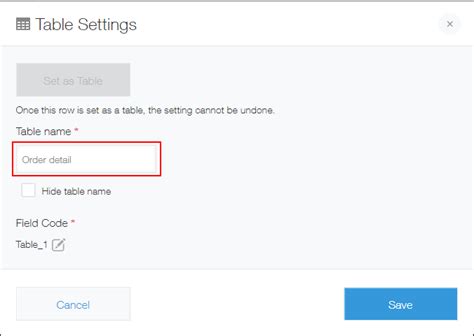 Adding Deleting Tables On An App Form Kintone Help