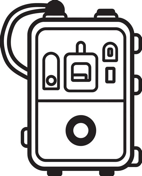 Highdetail Vector Representation Of A Residential Electric Meter With Modern Design Features