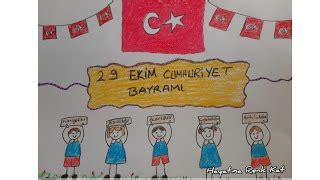 Farklı ve Kolay 29 Ekim Cumhuriyet Bayramı Resmi Çizi Doovi