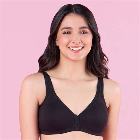 Nykd By Nykaa Everyday Cotton Plunge Neckline Bra Nyb351 Black Nykd