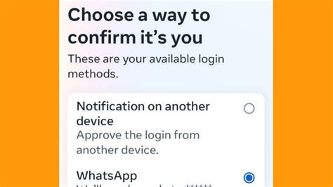Facebook Login Problem Fix Choose A Way To Confirm It S You WhatsApp