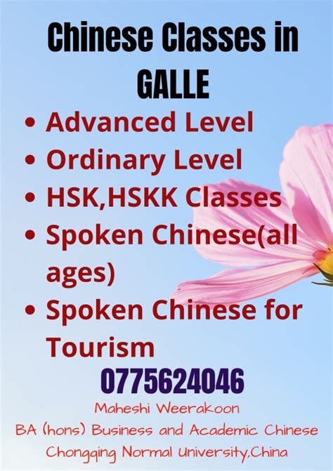 Chinese Classes Online Chinese Languages Galle