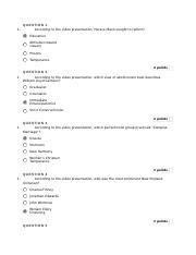 HIUS 221 Source Presentation Review 6 Docx QUESTION 1 1 According