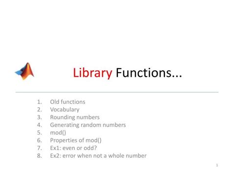 PPT Library Functions PowerPoint Presentation Free Download ID