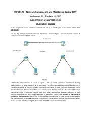 NTWRKASS2 Docx INFO8590 Network Components And Monitoring Spring