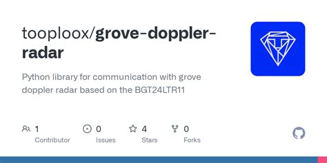 GitHub Tooploox Grove Doppler Radar Python Library For Communication With Grove Doppler Radar