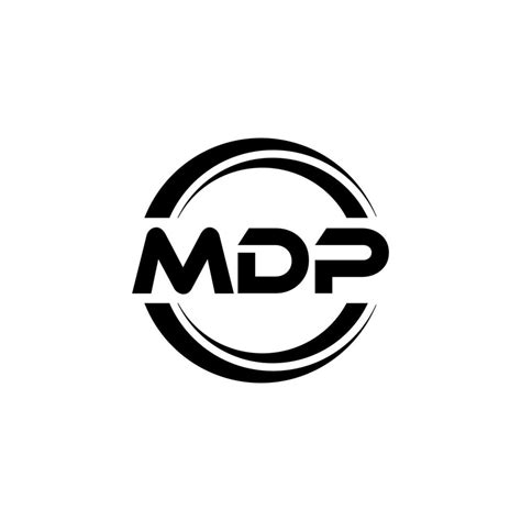 Mdp Letra Logo Dise O En Ilustraci N Vector Logo Caligraf A Dise Os