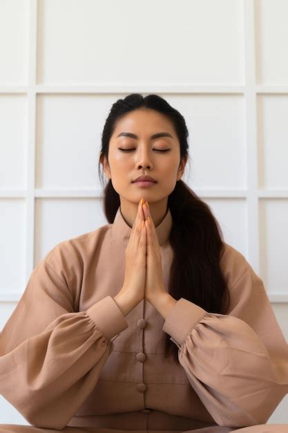 Premium Ai Image Asian Woman Emotional Dynamic Gestures