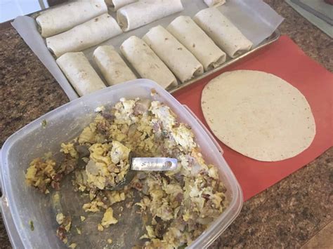 Make Ahead Freezer Breakfast Burritos