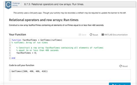 Solved Challenge 872 Relational Operators And Row Arrays