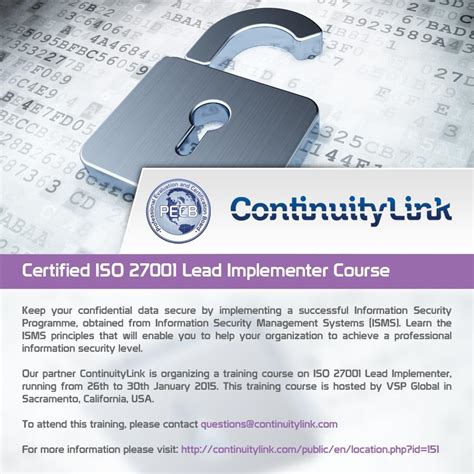 Pecb On Linkedin Attend Iso 27001 Lead Implementer Course And Learn