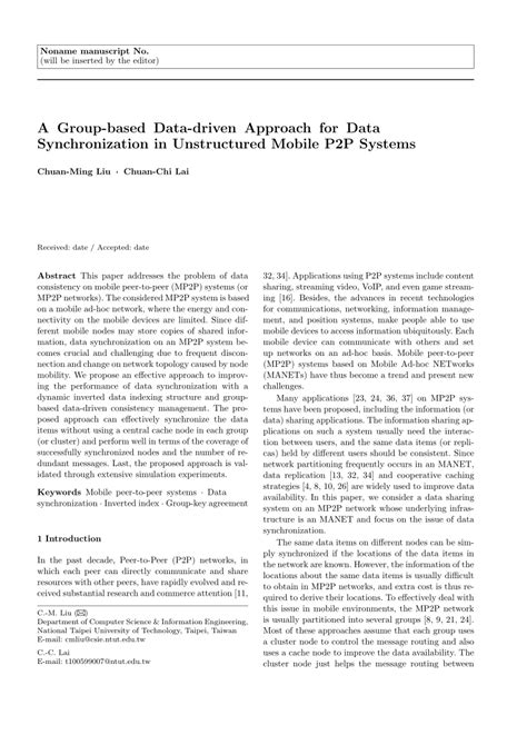 pdf a group based data driven approach for data synchronization in