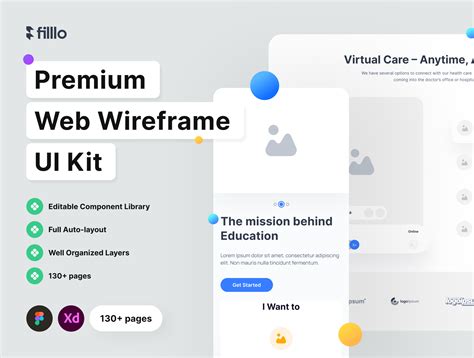简洁清新的自适应网站框架原型prototype网页设计模板web Ui素材xdfigmasketchui社未授权