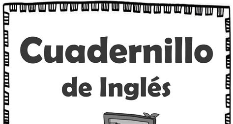 Cuadernillo De Inglés Para Primer Grado