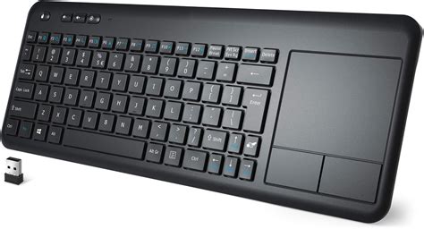 Wireless Keyboard With Touchpad Wisfox 2 4g Slim Ergonomic Wireless Keyboard With Easy Media