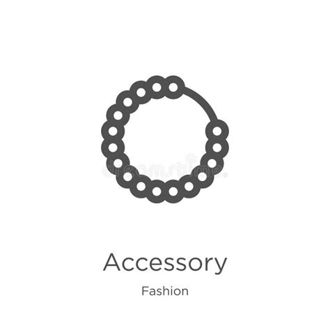 Accessory Icon Vector From Fashion Collection Thin Line Accessory Outline Icon Vector