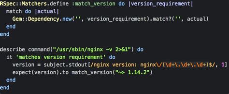 Devops Asserting On Package Versions Eg ~ 1142 With Serverspec