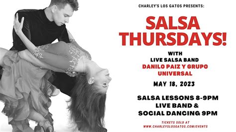 Salsa Night With Live Salsa Band And Social Dancing At Charleys Los Gatos