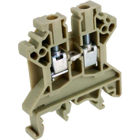 Beige Terminal Block 6mm Single Level 25a Cts4u N Bg Elecdirect