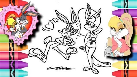 Ausmalbilder Bugs Bunny Und Lola Bunny