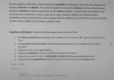 Solved Objectives Understand And Practice Inheritance O Chegg