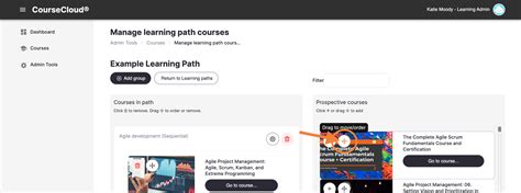 create edit or delete a learning path in coursecloud opensesame support