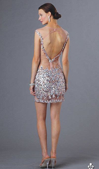 French Novelty Alyce 4374 Cap Sleeve Sexy Sheer Beaded Short Dress