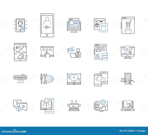 Devops Outline Icons Collection Automation Collaboration Agile Tools Cloud Cicd