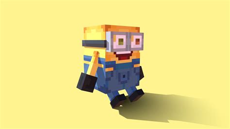 Bob Minion 3d Model By Frogger Frogslab [f0f2e8b] Sketchfab