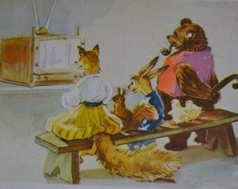 Fox And Chicken Etsy