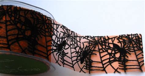 Sheer Spider Web Ribbon 2 Wide By Gardeninggalatwork On Etsy