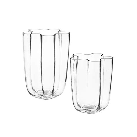 Glass Ruffle Vase Far And Wide Kamloops