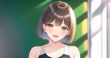 競泳水着 せんぱいおはよーございます！お話しって何ですかぁ？ Yu Hiのイラスト Pixiv